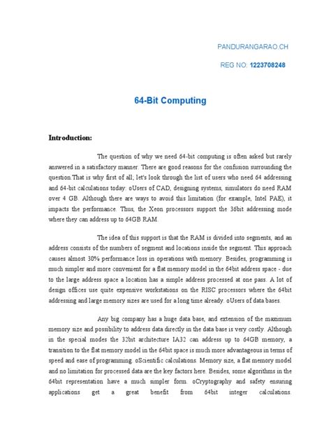 64 bit pdf 64 bit computing central processing unit
