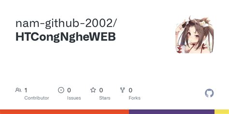 GitHub Nam Github HTCongNgheWEB