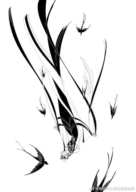 线稿练习素材 花瓣网