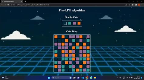 GitHub Agarwal Amisha FloodFill Implemented The Flood Fill Algorithm Using HTML CSS And