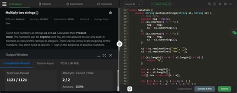100daysofcode Java Dsa Strings Multiplication Codingchallenge
