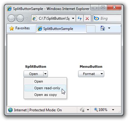 Developer Test Case Customer Win Using ContextMenu To Implement SplitButton And MenuButton