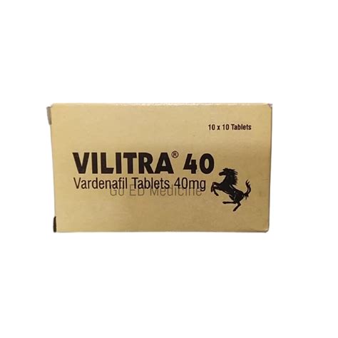 Vilitra 40mg Vardenafil Tablet Overview Treatment Price