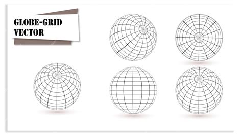 Premium Vector Globe Grid Vector