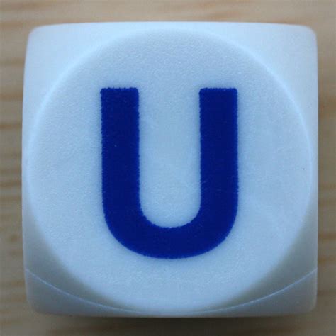 Boggle Dice Letter U Leo Reynolds Flickr