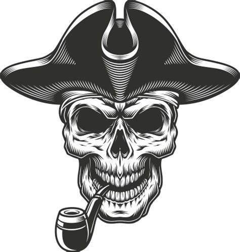 Skull With Beard Vector Images Over
