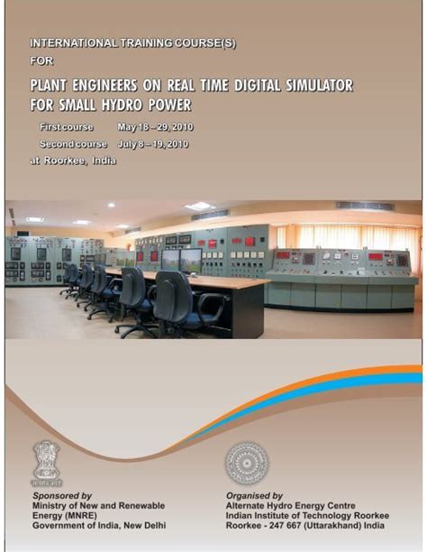 Real Time Digital Simulator For Small Hydropower Plants