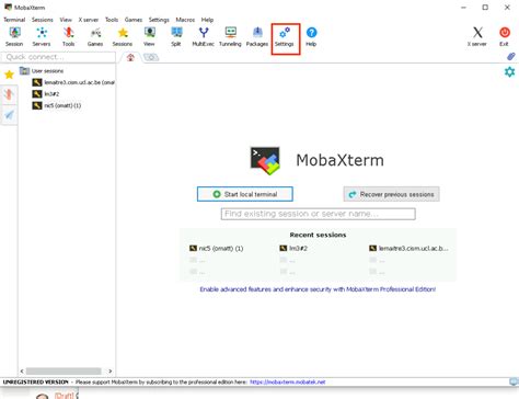 Download and setup MobaXterm — CÉCI