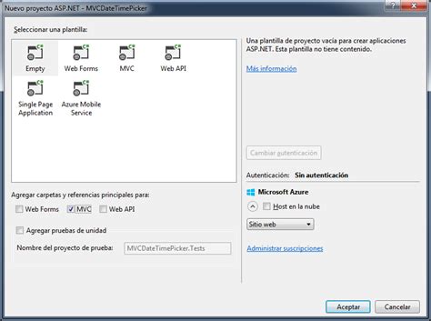asp mvc plantilla de editor para fecha y hora píldoras