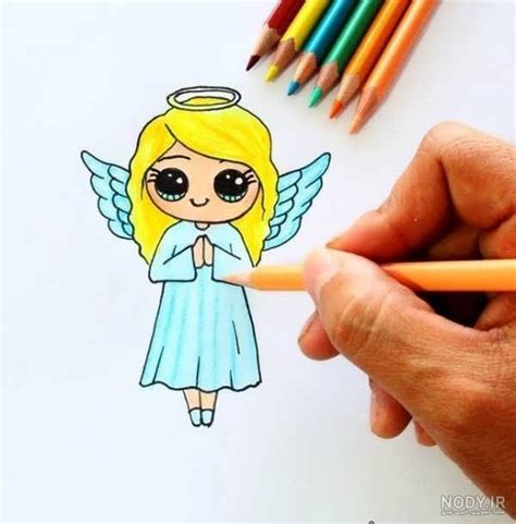 طرح نقاشی بال فرشته عکس نودی