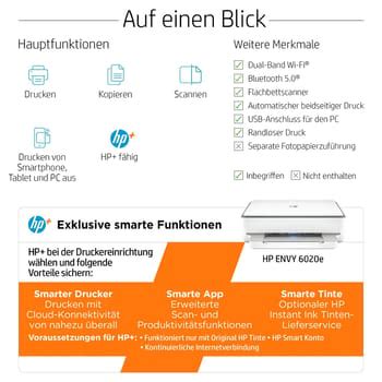 Hp Envy 6020e Multifunktionsdrucker Weiß Bei Expert Kaufen