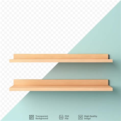 Premium PSD A Shelf With A Blue Background That Says The Word On It