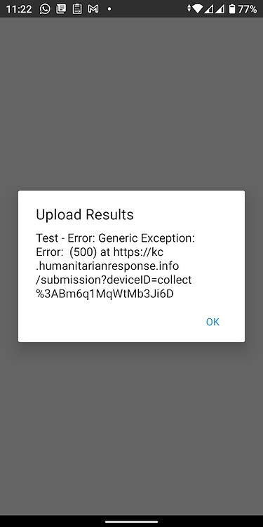 error generic exception error improperly formatted xml data