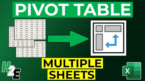 how to make a pivot table from multiple sheets in excel step by step