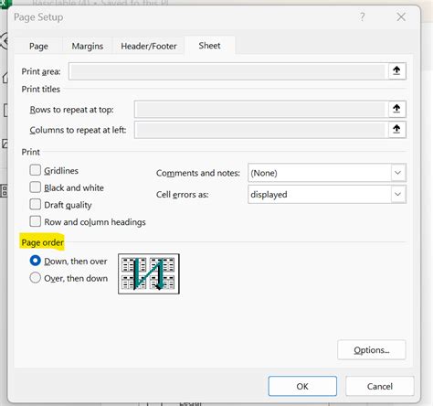 Closedxml Excel Printing Settings
