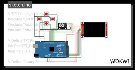TFT Menu Wokwi ESP STM Arduino Simulator