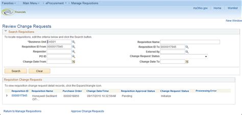 PO Creating A Purchase Order Change Request