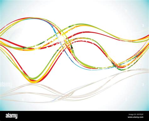 Abstract Colorful Line Wave Background Vector Illustration Stock Vector Image And Art Alamy