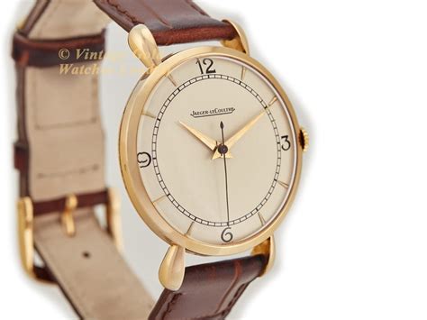 Jaeger Lecoultre Calp4504c 18ct 1948 35mm Vintage Gold Watches