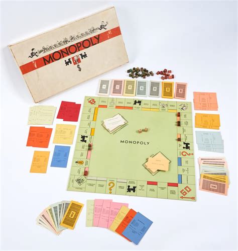 Sold At Auction Monopoly Darrow Charles An Early Monopoly White Box