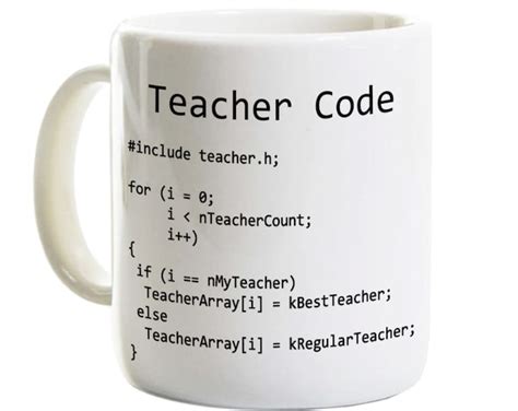 teacher programmer coffee mug teacher cup t computer science