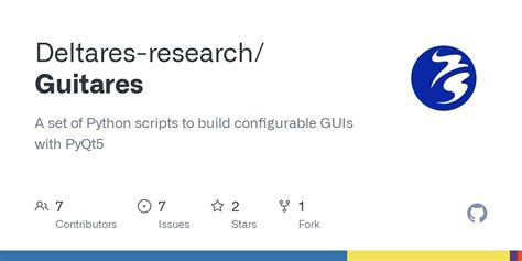 GitHub Deltares Research Guitares A Set Of Python Scripts To Build Configurable GUIs With PyQt
