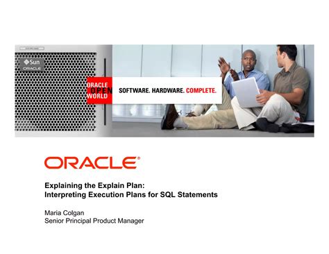 presentation interpreting execution plans for sql statements ppt