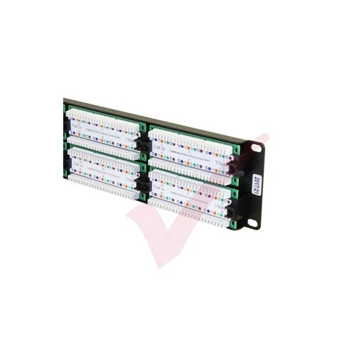 Excel 48 Port Cat5e Patch Panel Black Patchsave Solutions
