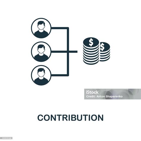공헌 아이콘입니다 프로젝트 관리 아이콘 컬렉션에서 흑백 스타일 아이콘 디자인 Ui입니다 기여 아이콘의 그림입니다 웹 디자인에