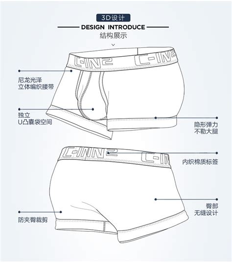 C In2男士內褲純棉運動性感u凸囊袋顯大青年低腰cin2平角褲004 4zil 蝦皮購物