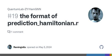 The Format Of Prediction Hamiltonian Npy Issue QuantumLab ZY HamGNN GitHub