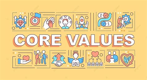 Core Values Word Concepts Banner Ui Art Inspiration Vector Ui Art