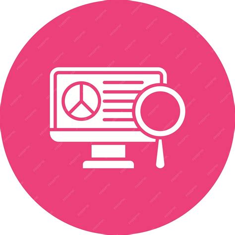 Premium Vector Monitoring Project Data Icon Vector Image Can Be Used