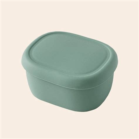 전자레인지 도시락 실리콘 냉동냉장 밀폐용기 M300ml 그린 Ssgcom