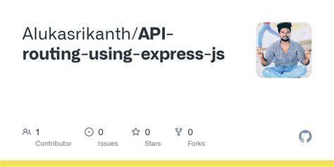 GitHub Alukasrikanth API Routing Using Express Js