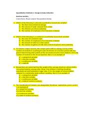 Quantitative Methods Seminar Activity Docx Quantitative Methods Design Data Collection
