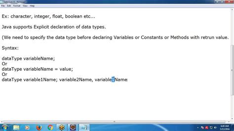 Java For Selenium Part 3 Java Data Types Java Modifiers Java