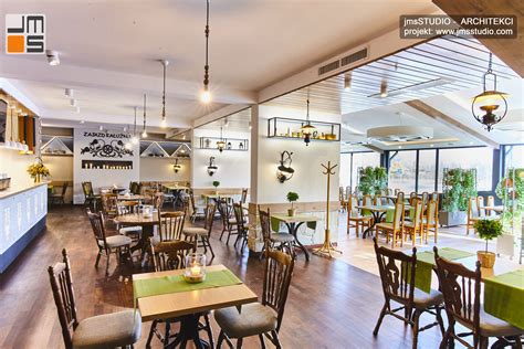 Projekt Restauracji W Stylu Góralskim W Pieninach Z Pomysłem Na Oryginalne Oświetlenie Led