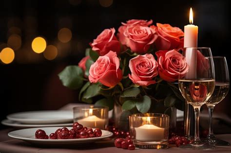 Premium Ai Image Focusing The Object Blurring The Candle Reflecting