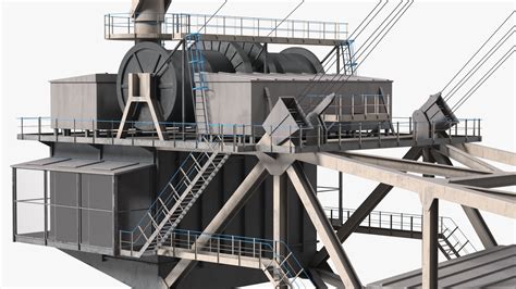 Mining Multi Bucket Wheel Excavator With Mining Truck 3d Model 249