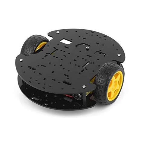 Bonatech Two Wheels Smart Car Chassis Tracking Obstacle Avoidance Robot With Encoder Speed
