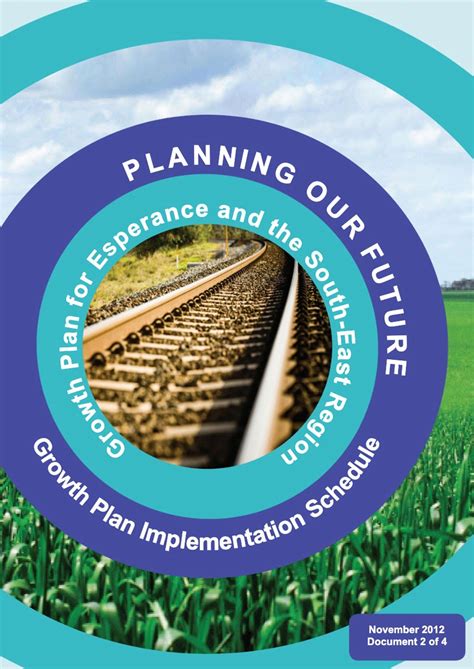 Planning Our Future A Growth Plan For Esperance And Southeast Region Implementation Schedule Planning Our Future A Growth Plan For Esperance And Southeast Region Implementation Schedule