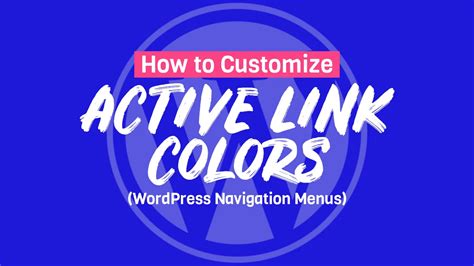 Customize An Active Page S Navigation Menu Link Color In Wordpress Davies Media Design