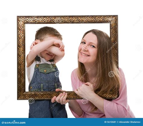Mother And Son Portrait Stock Image Image Of Adorable 5610681