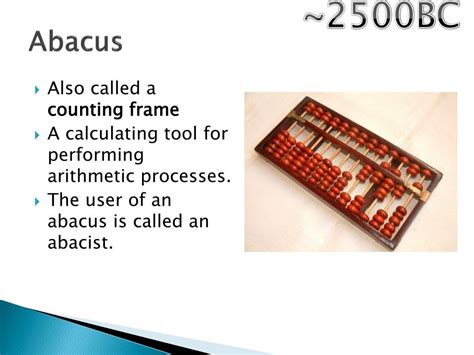 Ppt History Of Computers Part 1 Ancient Computers Powerpoint