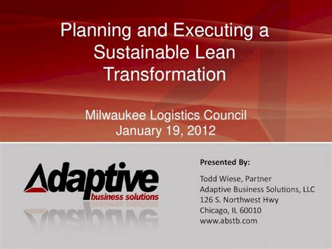 PDF Planning And Executing A Sustainable Lean Milwaukeelogisticscouncil Org Documents