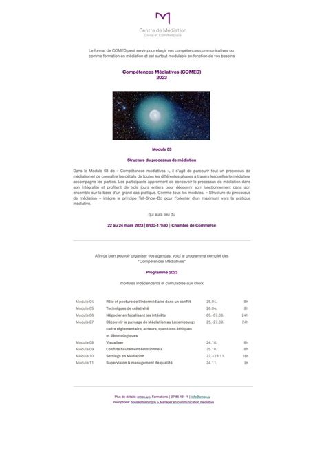 Centre De Médiation Civile Et Commerciale Cmcc On Linkedin Comed Module 03 Dsbfcj7c