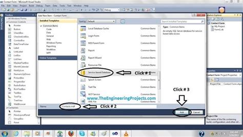 Create Database In Microsoft Visual Studio The Engineering Projects