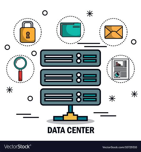 Data Center Icon Vector