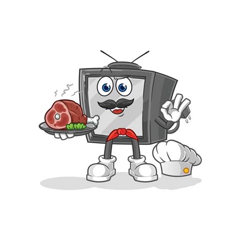 Viejo Retro Tv Vector Caricatura 10734634 Vector En Vecteezy